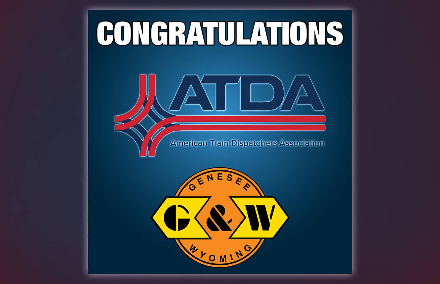 President Ferguson: Congratulations to the ATDA - SMART Union