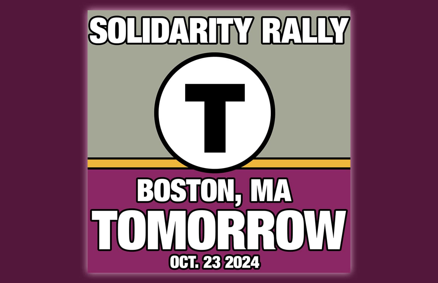 Boston rally tomorrow 10/23: Stand with Keolis commuter railroad ...