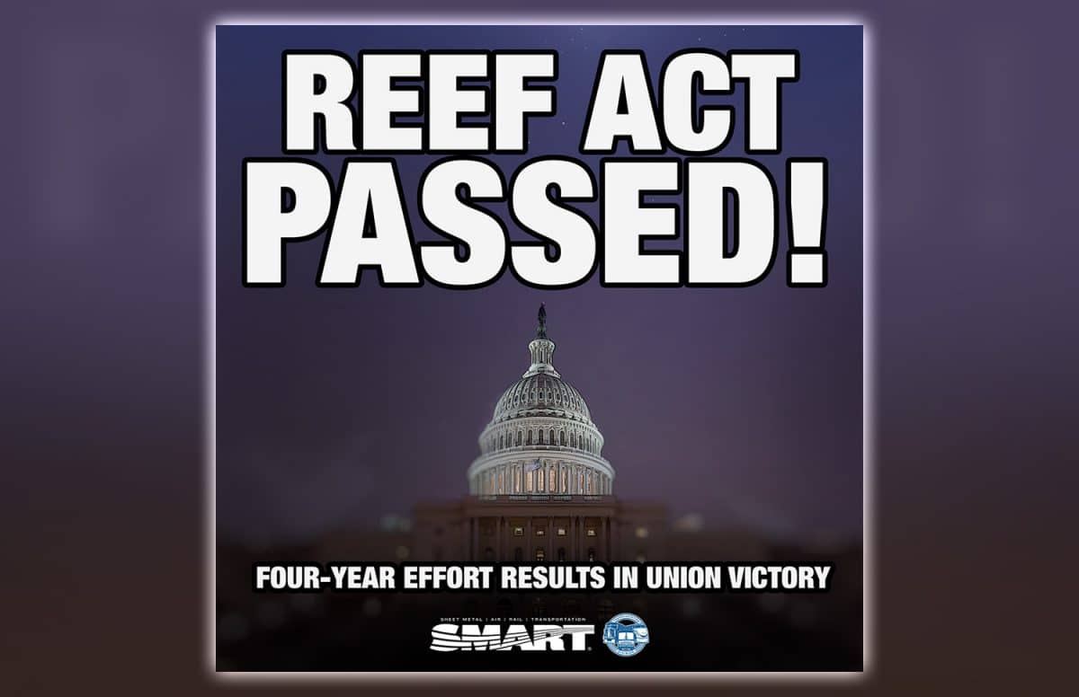 SMART-TD union announces the passage of the Railroad Employee Equity ...