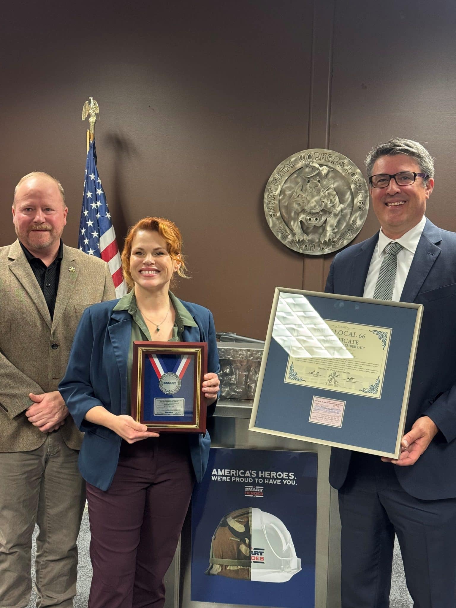 Local 66 honors state rep. for championing workers | SMART Union