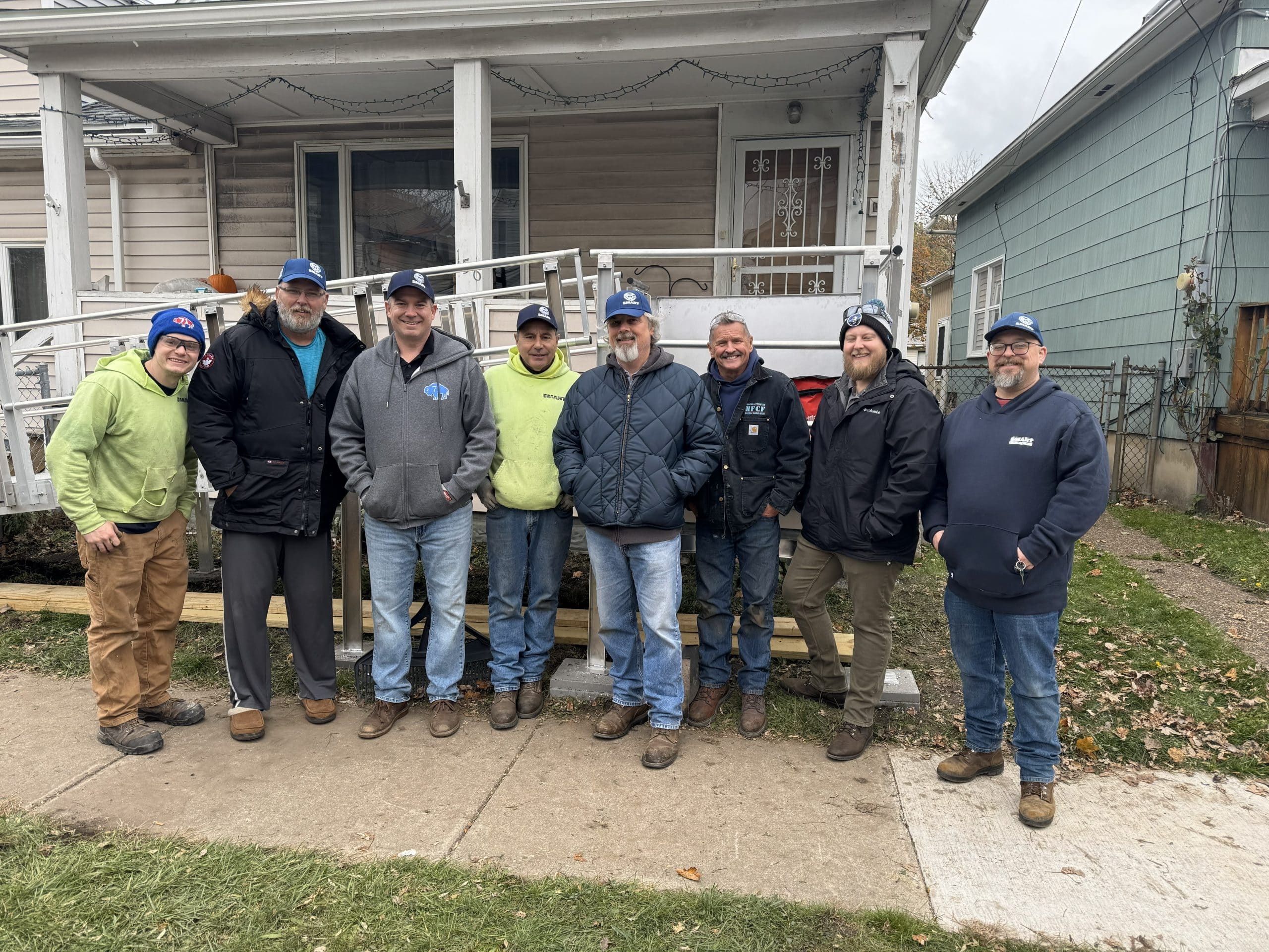 "We take care of each other:" SMART Army builds custom wheelchair ramp ...